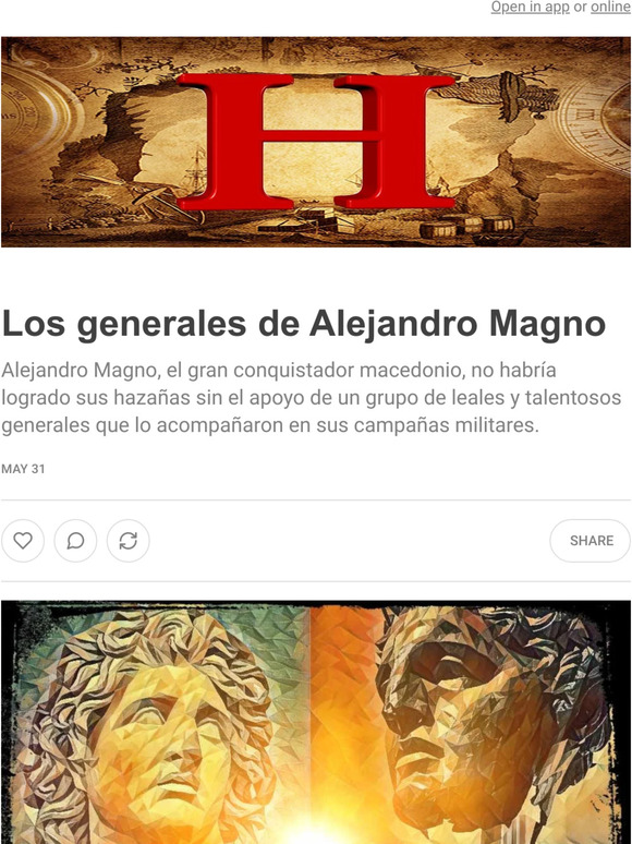 Revista de Historia: Los generales de Alejandro Magno | Milled