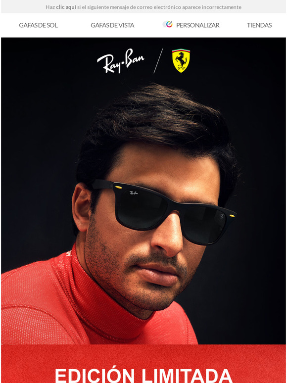 Ray-Ban: Novedad! Edición Limitada Scuderia Ferrari | Milled