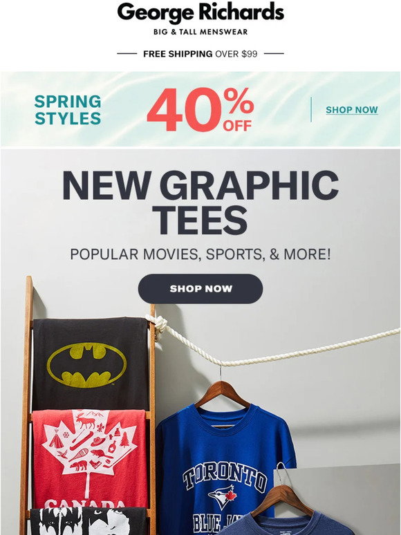 George Richards: Graphic Tees From Your Favourite Categories 🎸⚾ | Milled