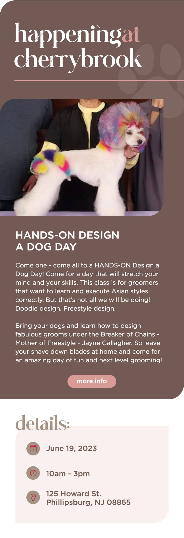Cherrybrook: Hands-On Design a Dog Day with Jayne Gallagher | Milled