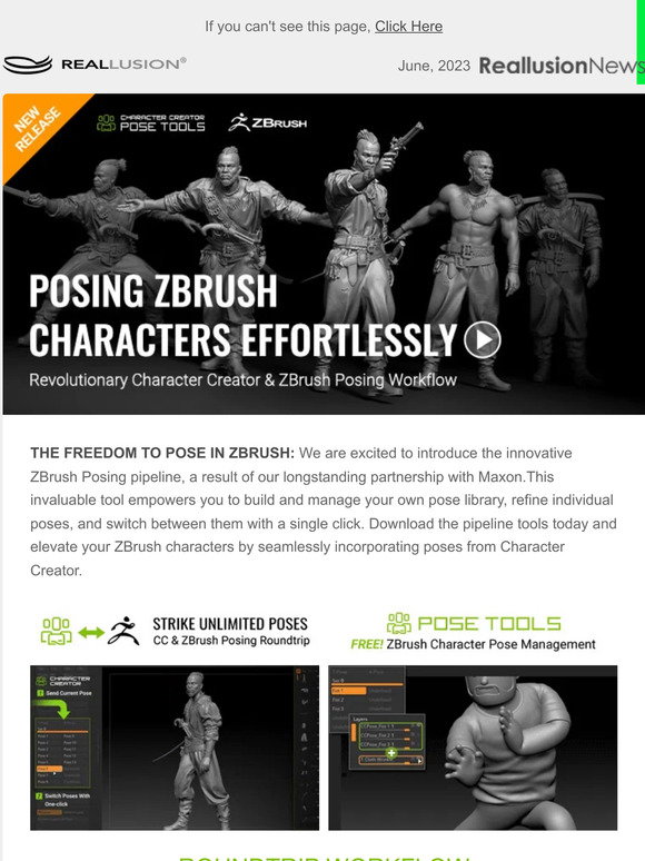 Reallusion: New! Free Posing Tools: A Liberating Character Workflow to ...