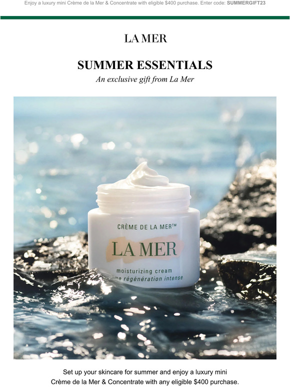 La Mer: Soak Up the Summer with La Mer—Plus, Enjoy Three Indulgent ...