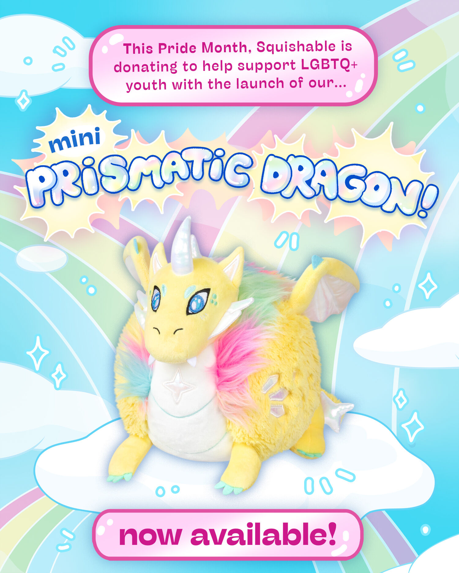 Squishable: Introducing the New Mini Prismatic Dragon! | Milled