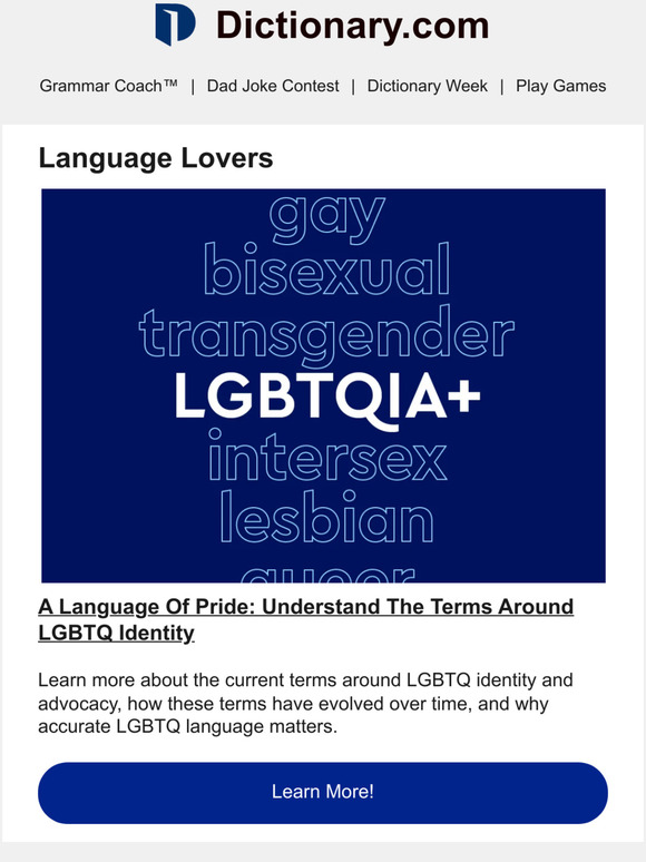 Dictionary.com: 🏳️‍🌈 A Guide To Pride: LGBTQIA+ & Beyond | Milled