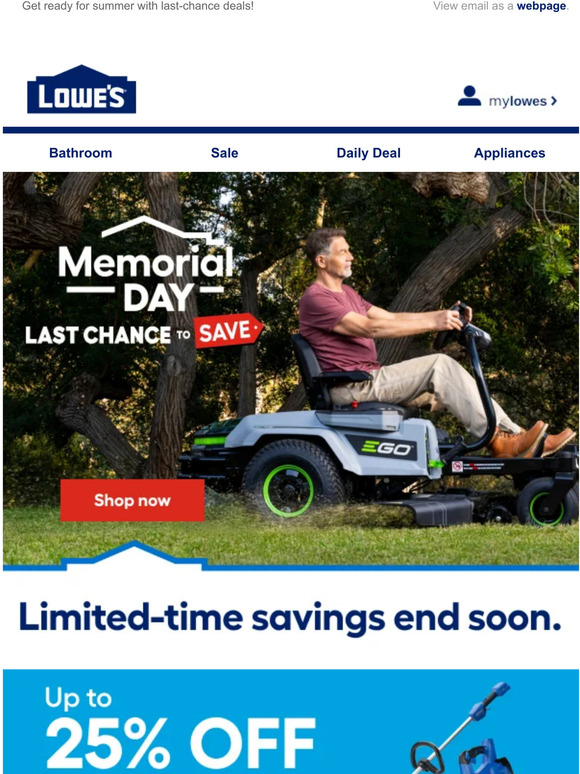 Lowes Email Newsletters: Shop Sales, Discounts, and Coupon Codes