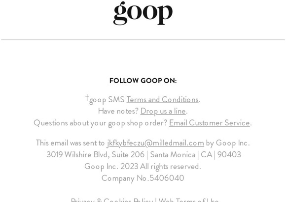 goop Email Newsletters: Shop Sales, Discounts, and Coupon Codes