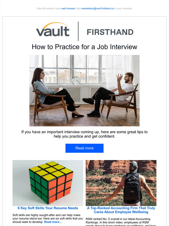 Vault: How to practice for an interview | Milled