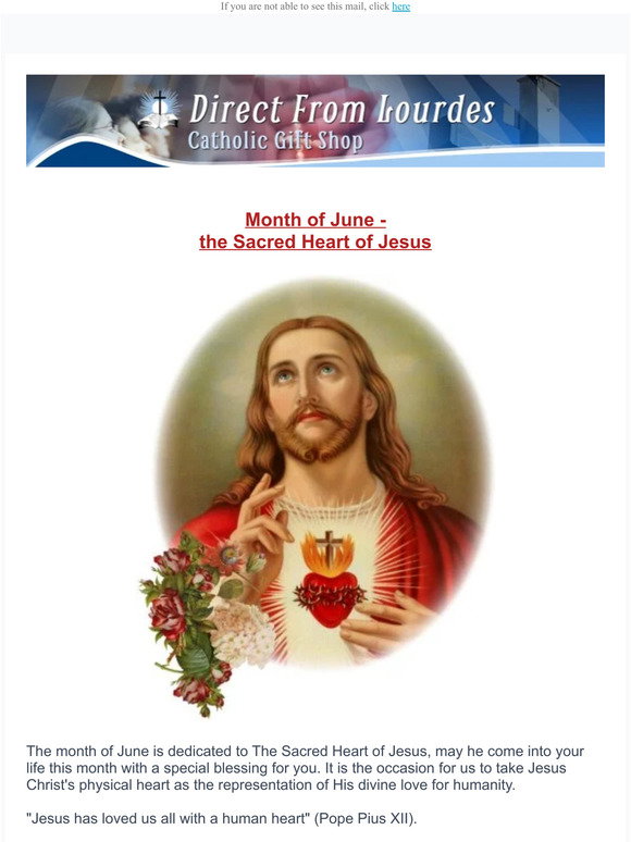 Catholic Gift Shop: Prayer for the Month of June - Sacred Heart of ...