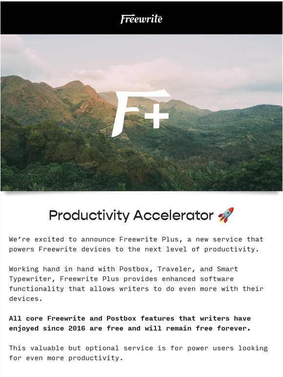 Freewrite: Introducing Freewrite Plus | Milled