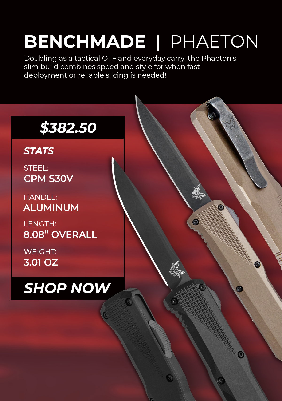Blade HQ: Benchmade Phaeton - The EDC/Tactical Crossover! | Milled