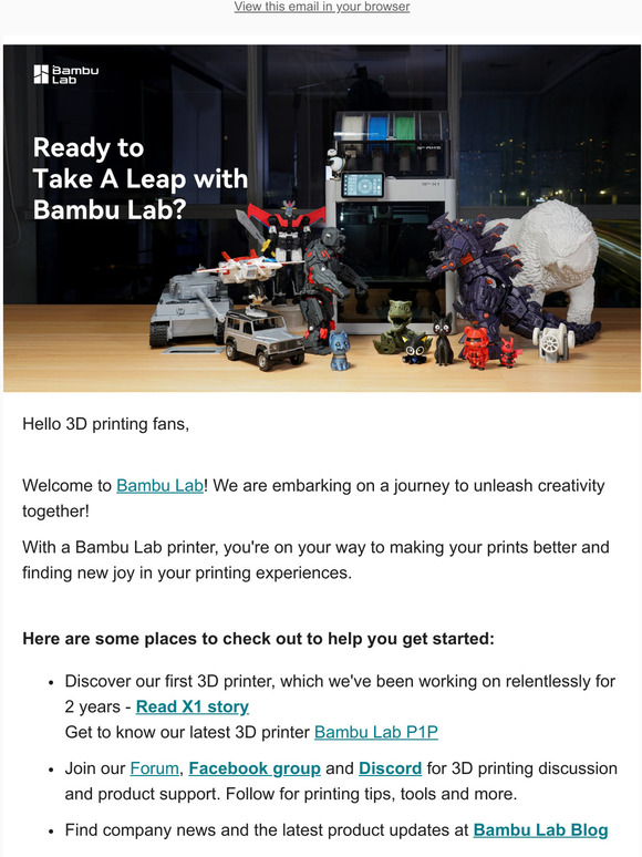 Bambu Lab: Welcome to Bambu Lab | Milled