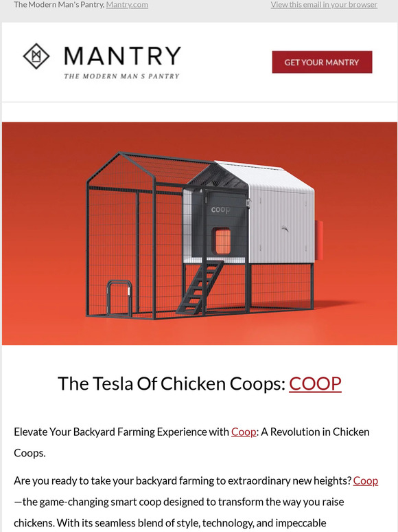 Mantry: The Tesla Of Chicken Coops | Milled