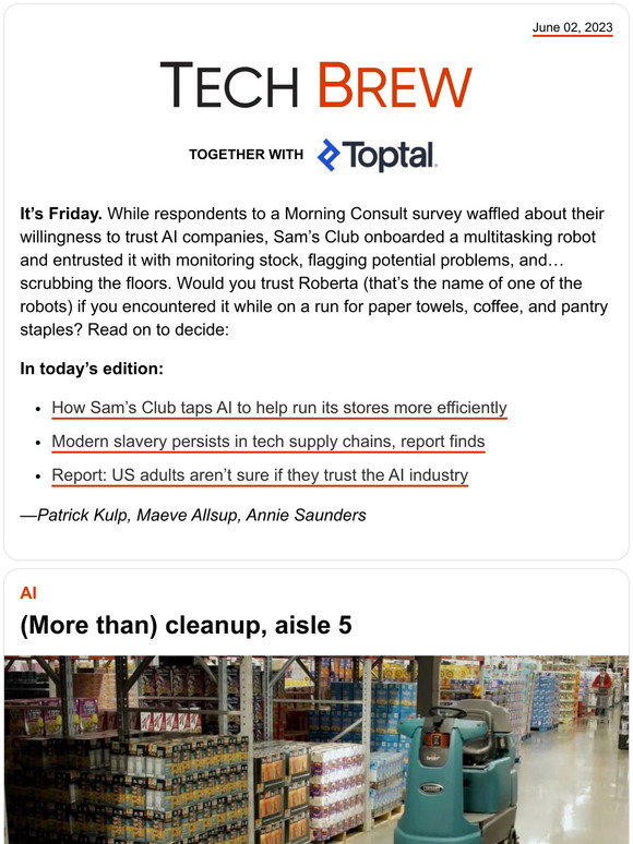 Morning Brew: ☕ Robot responsibilities | Milled