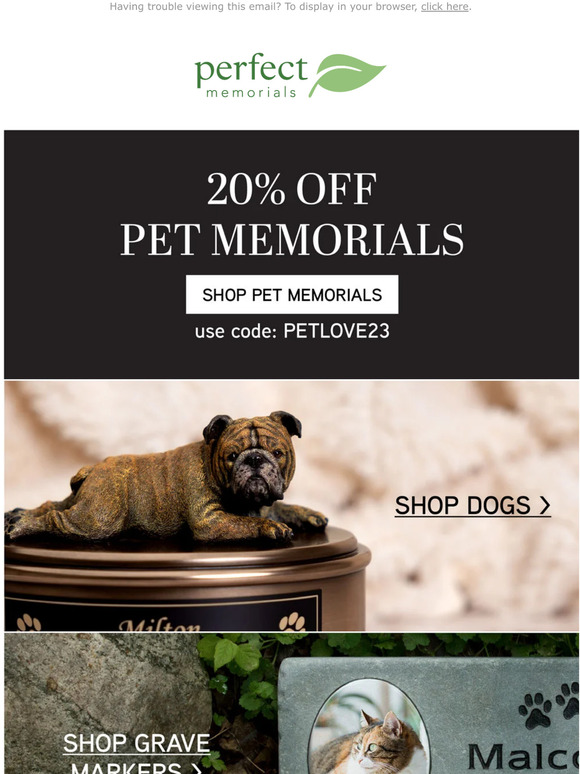 Perfect Memorials: Pet Appreciation Week 🐾 | Milled