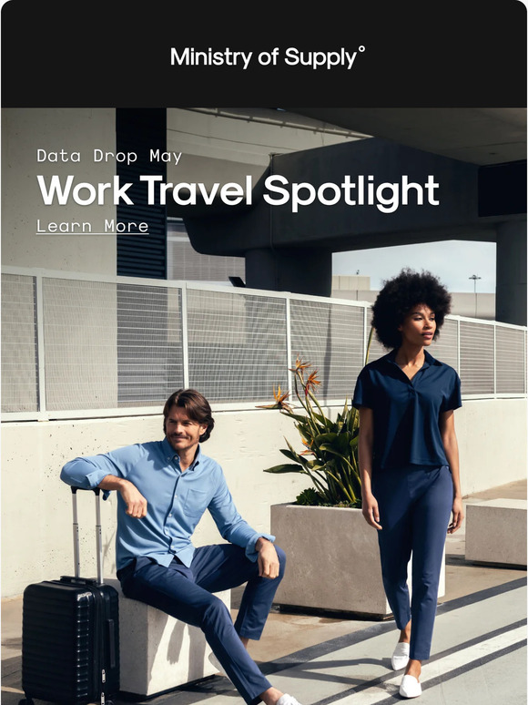 Ministry of Supply: Data Drop May: Work Travel Spotlight 🛫 | Milled