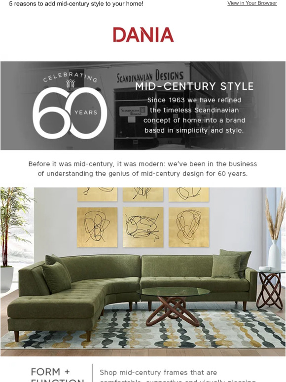 Dania Furniture: Celebrating 60 Years of Mid-Century Modern Style | Milled
