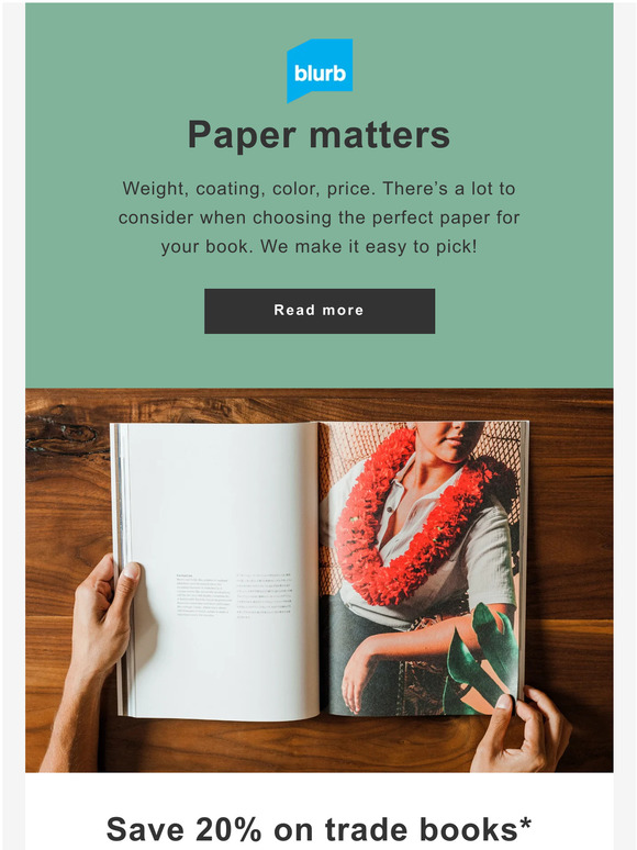 Blurb: What’s the best paper for your book? | Milled