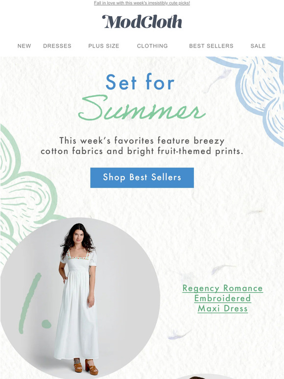 Modcloth Email Newsletters: Shop Sales, Discounts, and Coupon Codes