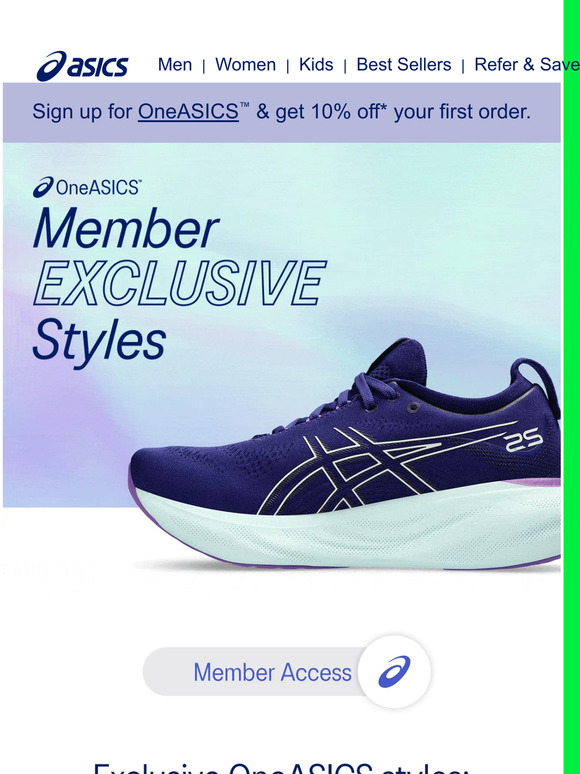 ASICS: 🔑 🔒 Your unlocked OneASICS™ exclusive styles are here. | Milled