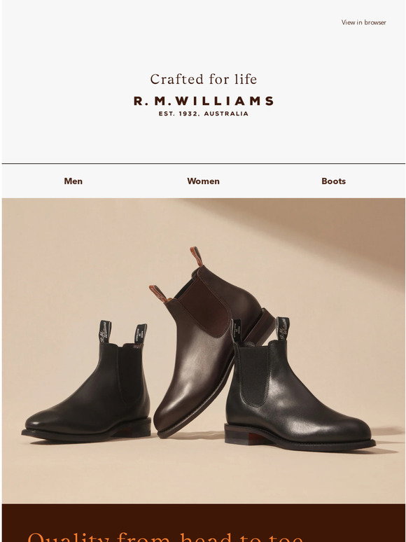 R.M Williams Pty Ltd: The Australian capsule wardrobe | Milled
