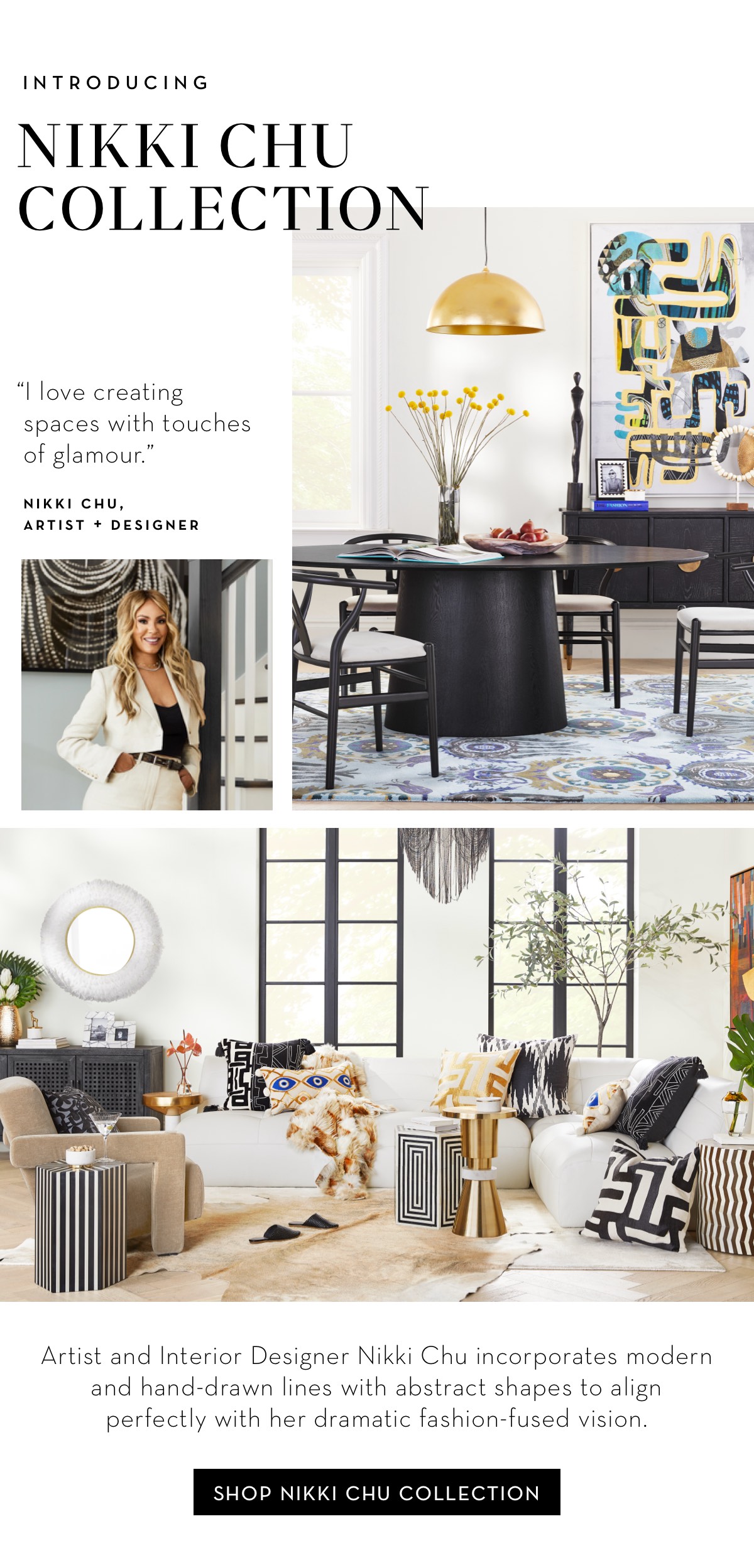 Z Gallerie: Nikki Chu: Explore Her Striking Collection | Milled