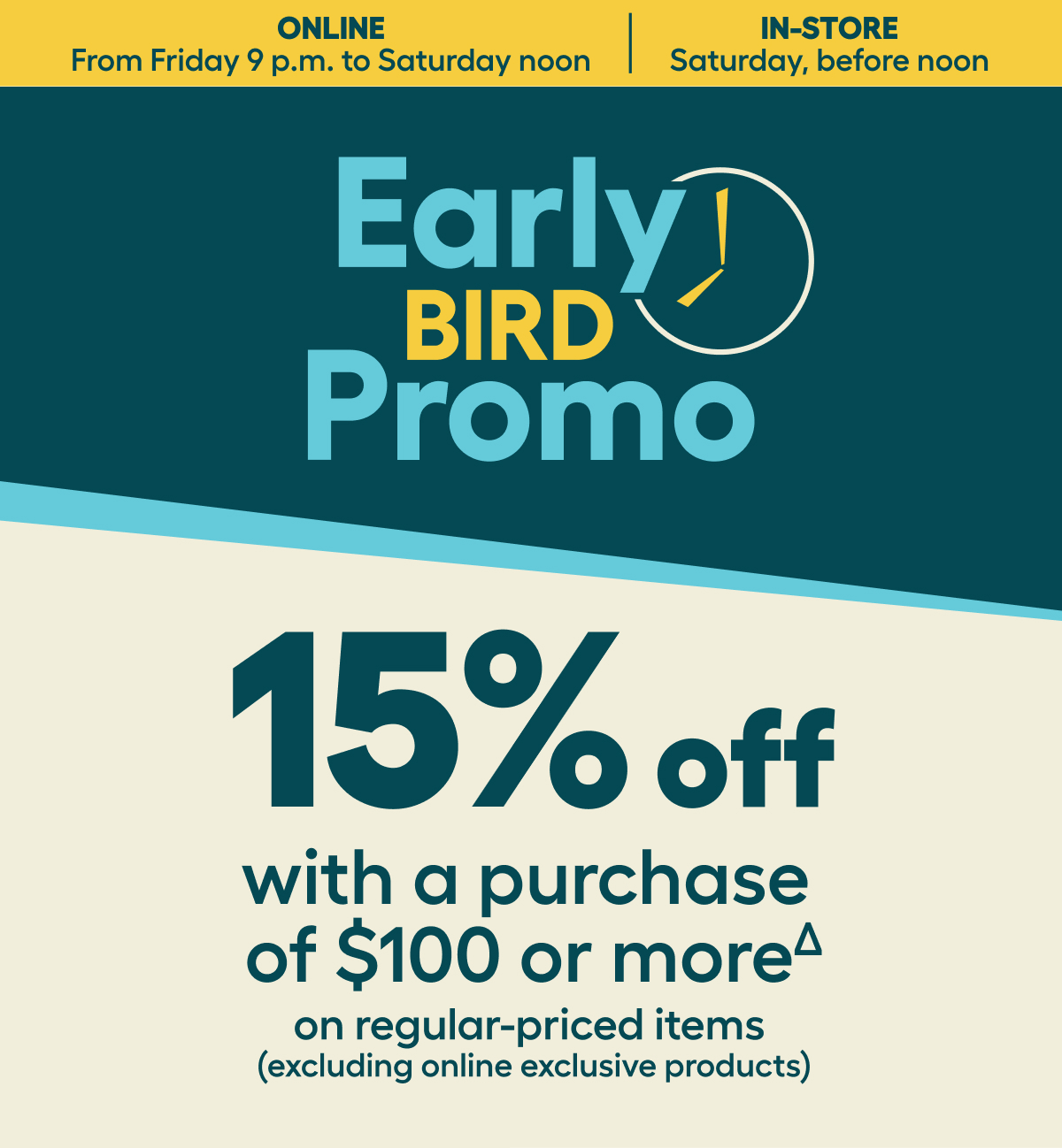 Réno-Dépôt: Early Bird Promo: Save 15% NOW! | Milled