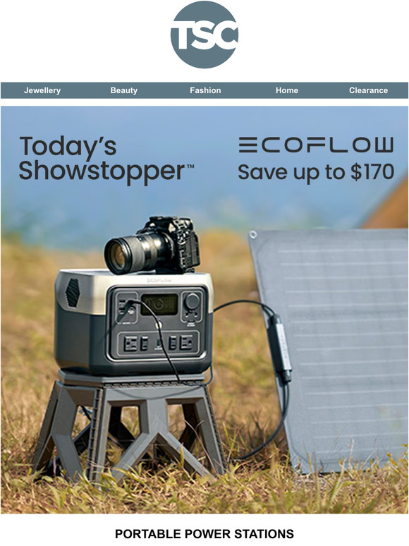 The Shopping Channel: Triple Today’s Showstopper™ - EcoFlow, Segway ...