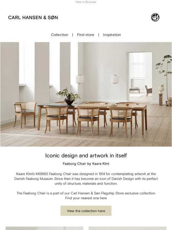 Carl Hansen and Son: Discover the iconic KK96620 Faaborg Chair by Kaare Klint | Milled