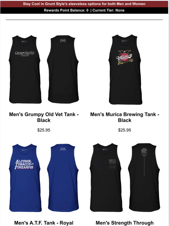 Grunt Style: ☀️Suns Out, 💪Guns Out | Milled