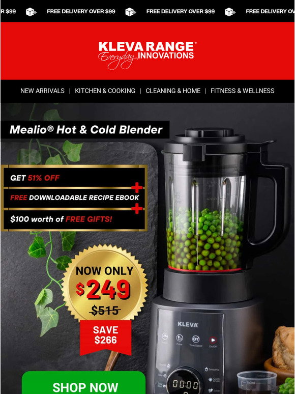 Kleva Range: Get 51% off our Mealio Hot & Cold Blender | Milled