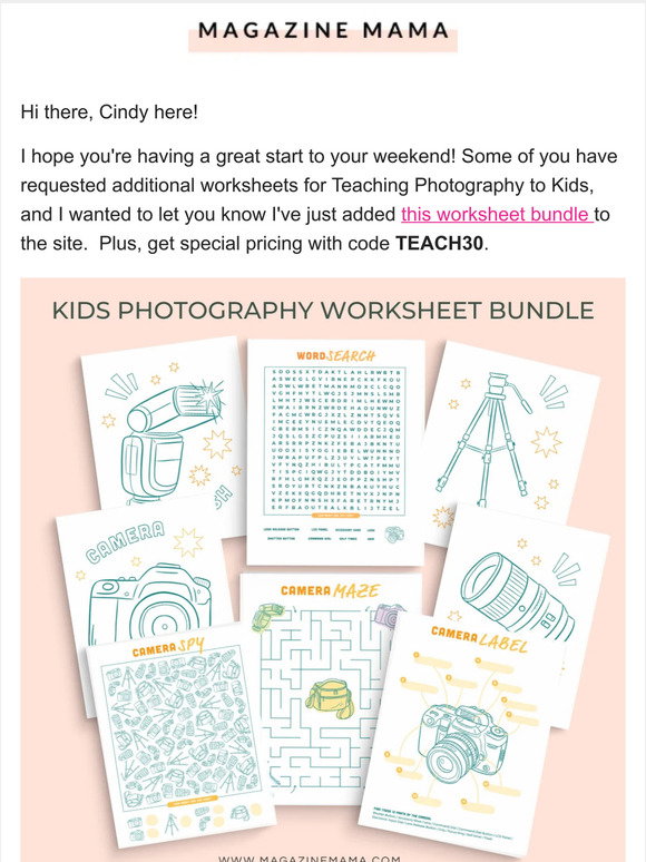 Magazine Mama: New! Worksheets You Can Use for Teaching Kids ...