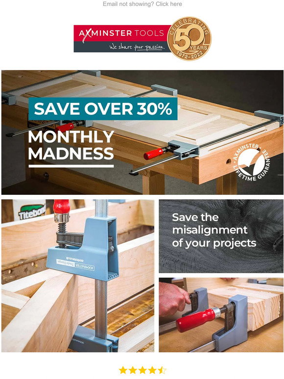 Axminster Tools: Monthly Madness is here | Milled
