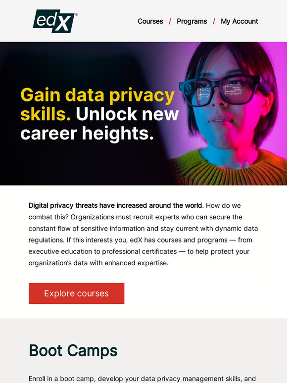 edX: Unlock a high-demand career in data privacy | Milled