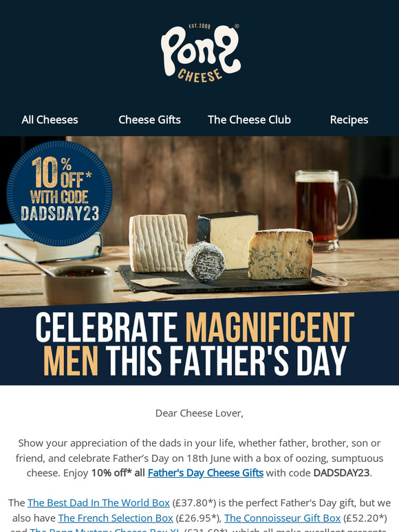 Pong Cheese: Show your appreciation for all dads this Father's Day ...