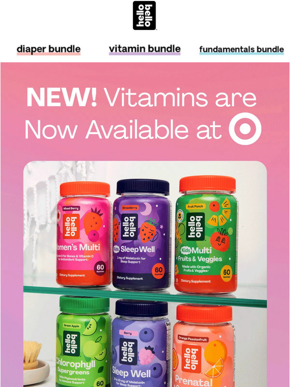 Hello Bello: Now at Target – new vitamins! | Milled