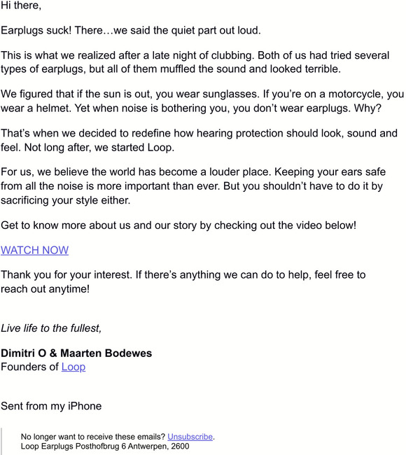 Loop: Dimitri and Maarten here, founders of Loop | Milled