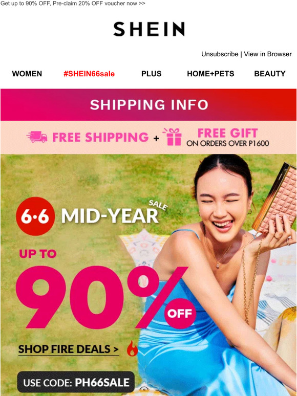 SHEIN: 6.6 MID-YEAR SALE ongoing! 🌞 | Milled