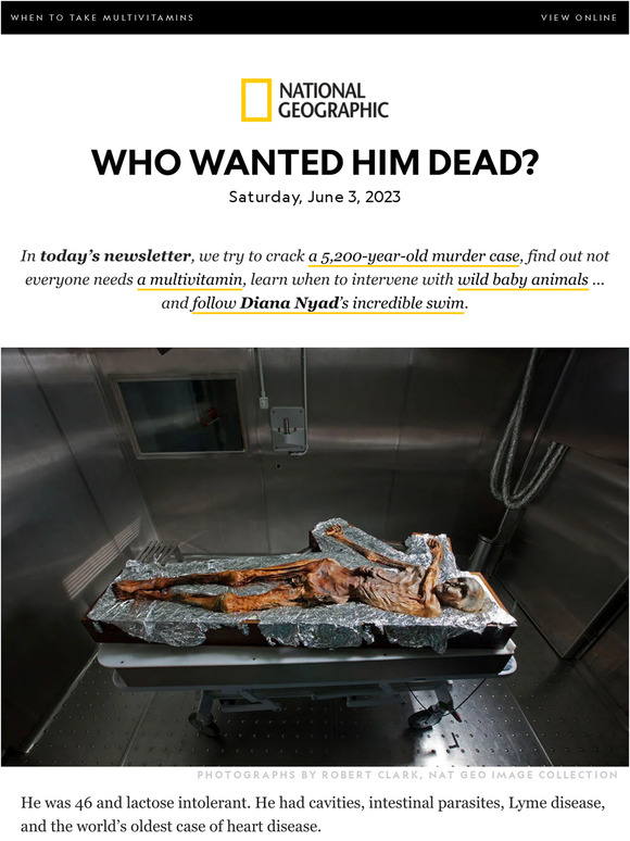 National Geographic: Coldest case: This 5,200-year-old iceman was ...