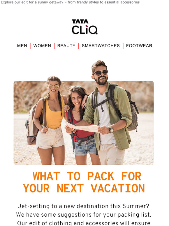 Tata CLiQ: The Ultimate Travel Packing List Is Here | Milled