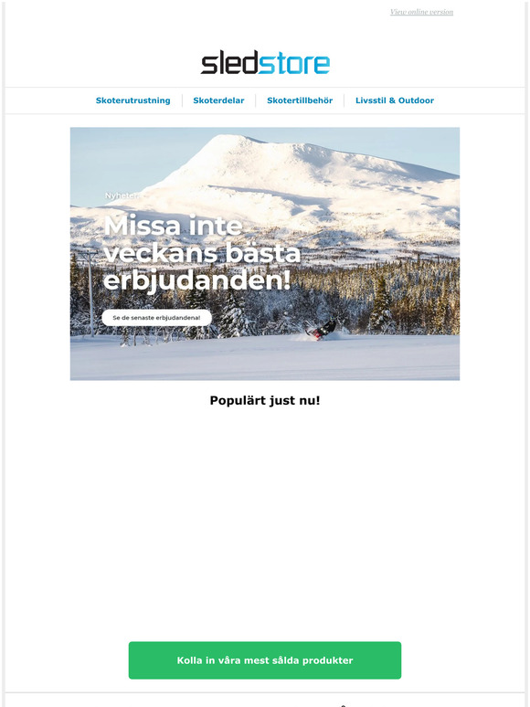 Sledstore: ⚡ Nya prislappar på dina favoritprodukter | Milled