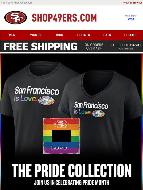 49ers Team Shop: 49ers Styles To Celebrate Pride Month! | Milled