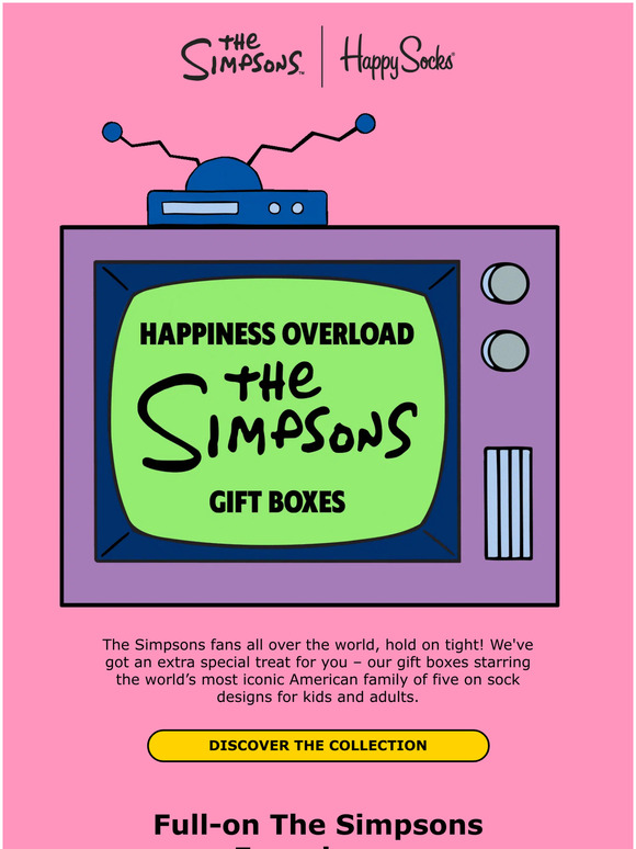 Happy Socks: Perfect gifts for The Simpsons fans | Milled
