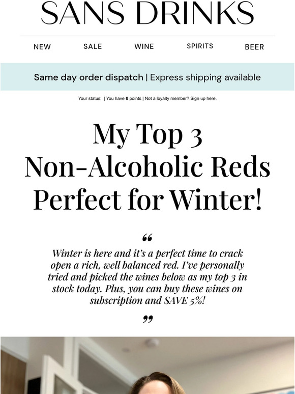 sansdrinks: My Top 3 Non-Alcoholic Reds to Try NOW! | Milled