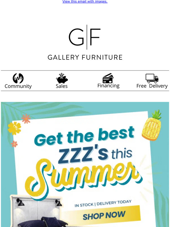 Gallery Furniture: Get The Best ZZZ’s This Summer 😴 | Milled