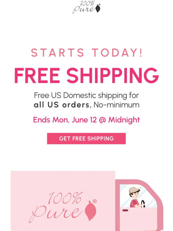 100 Percent Pure: Shop with No Shipping Costs! Limited Time Only | Milled