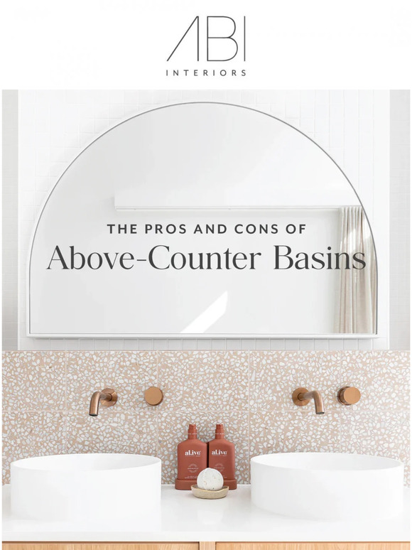 ABI Interiors: Above-counter basins: what are the pros and cons? | Milled