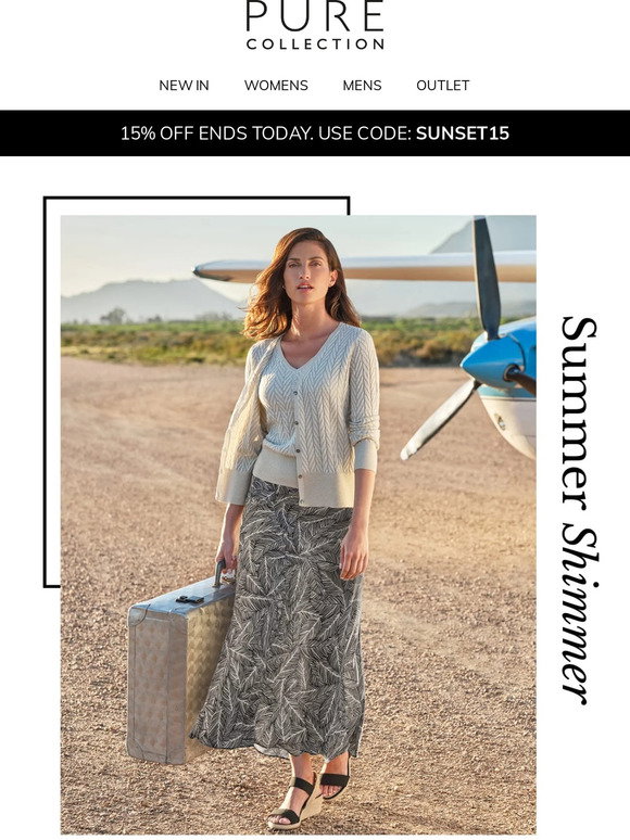 Pure Collection: 15% Off New Season ENDS TODAY | Milled