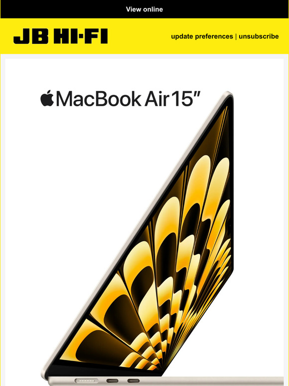 JB Hi-Fi: Apple MacBook Air 15" - Order now | Milled