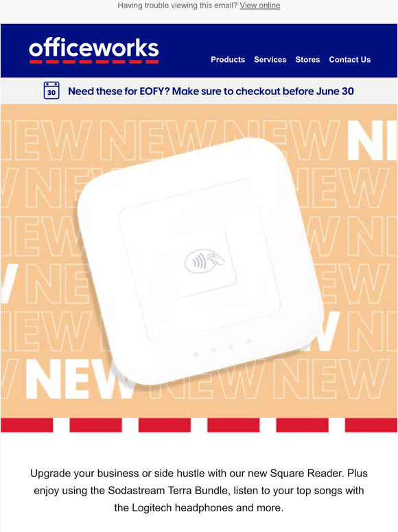 Officeworks: NEW Square reader, Sodastream Terra Bundle and more | Milled