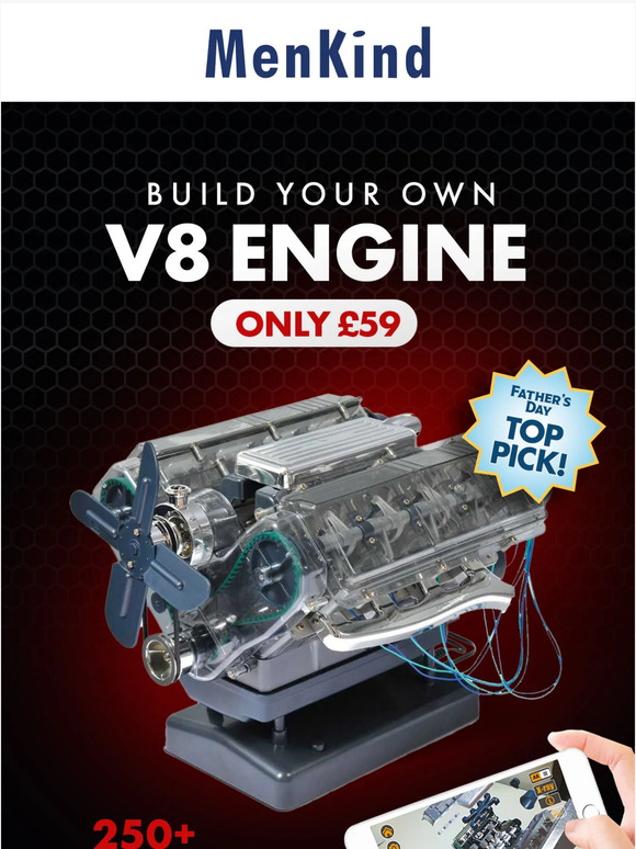Menkind: V8 Dreams For Dad - Build Your Own Engine! | Milled